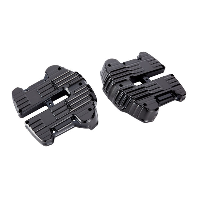 Rough Crafts Custom Rocker Covers. Black for Harley-Davidson ...