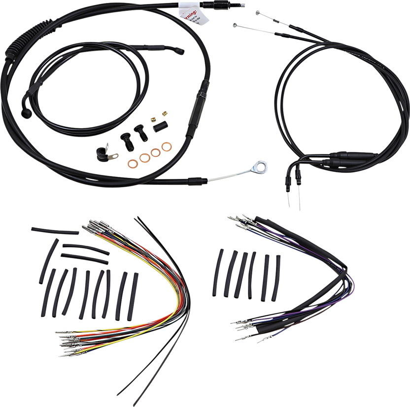 Extended Cables 14" Handlebars for Harley-Davidson Softail 2000-2006 ...