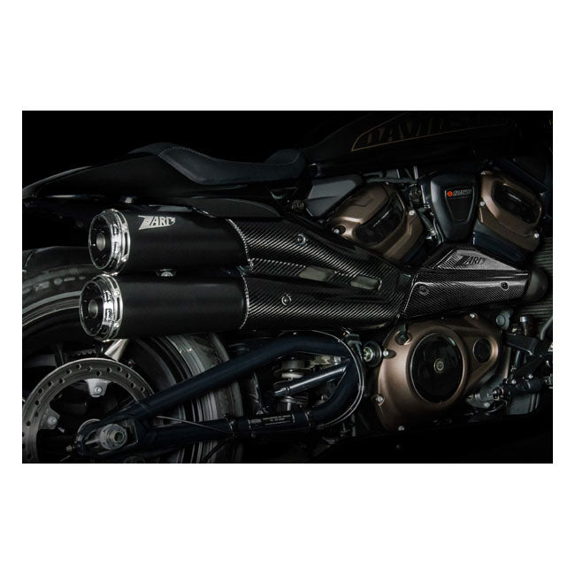 ZARD, SPORTSTER S TOP GUN EXHAUST SYSTEM. MATTE BLACK ECE – California ...