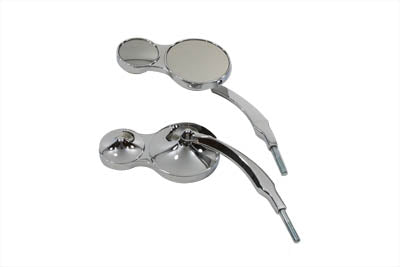 Split Vision Round Mirror Set For Harley-Davidson – California Motorcycles