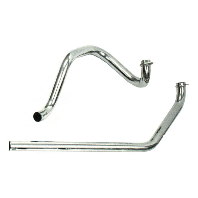 True Dual Crossover Exhaust Headers Harley-Davidson Panhead 1948-1964 ...